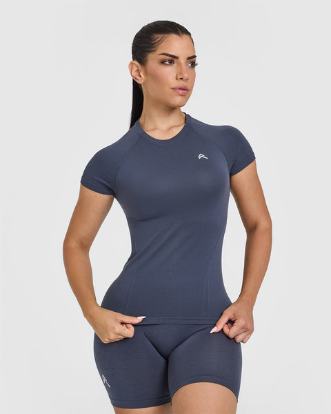Blue Gym Top Women's - Fitted | Oner Active UK