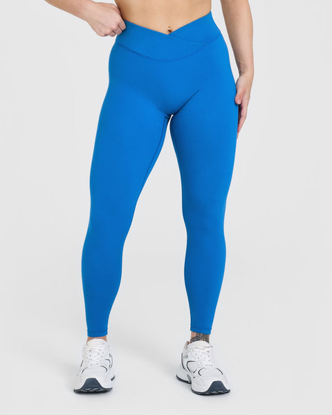 Wrap Leggings - Retro Blue | Oner Active UK