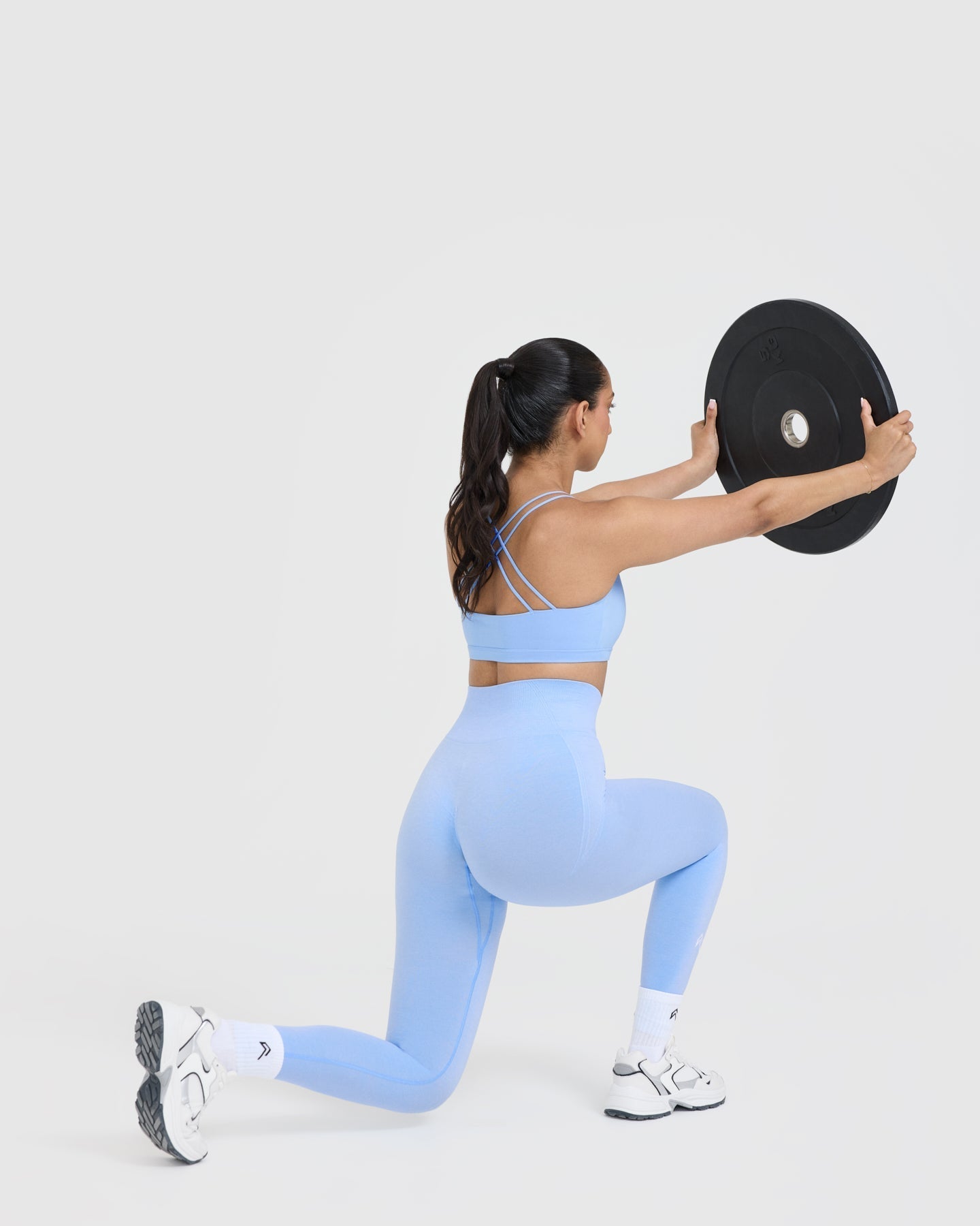 Crossover Back Bra - Powdered Blue | Oner Active UK