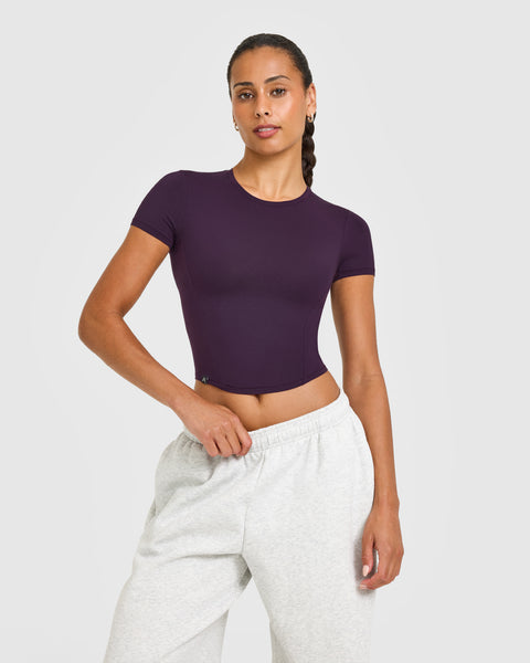 Purple Workout Shirt - Blackberry Purple | Oner Active UK