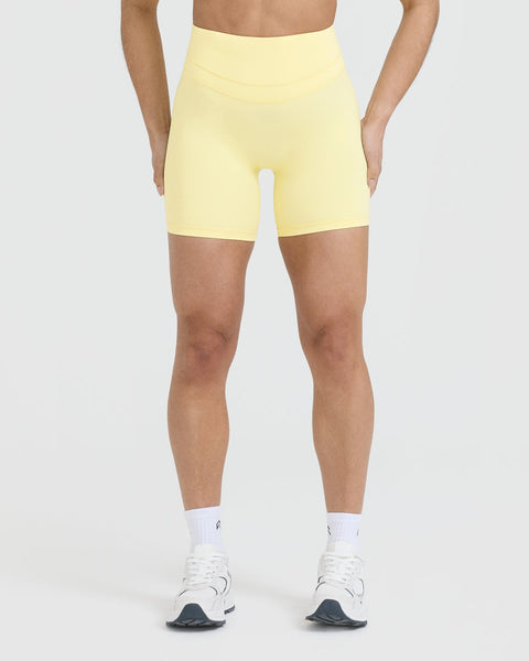 Yellow Compression Sports Shorts Women's | Oner Active UK