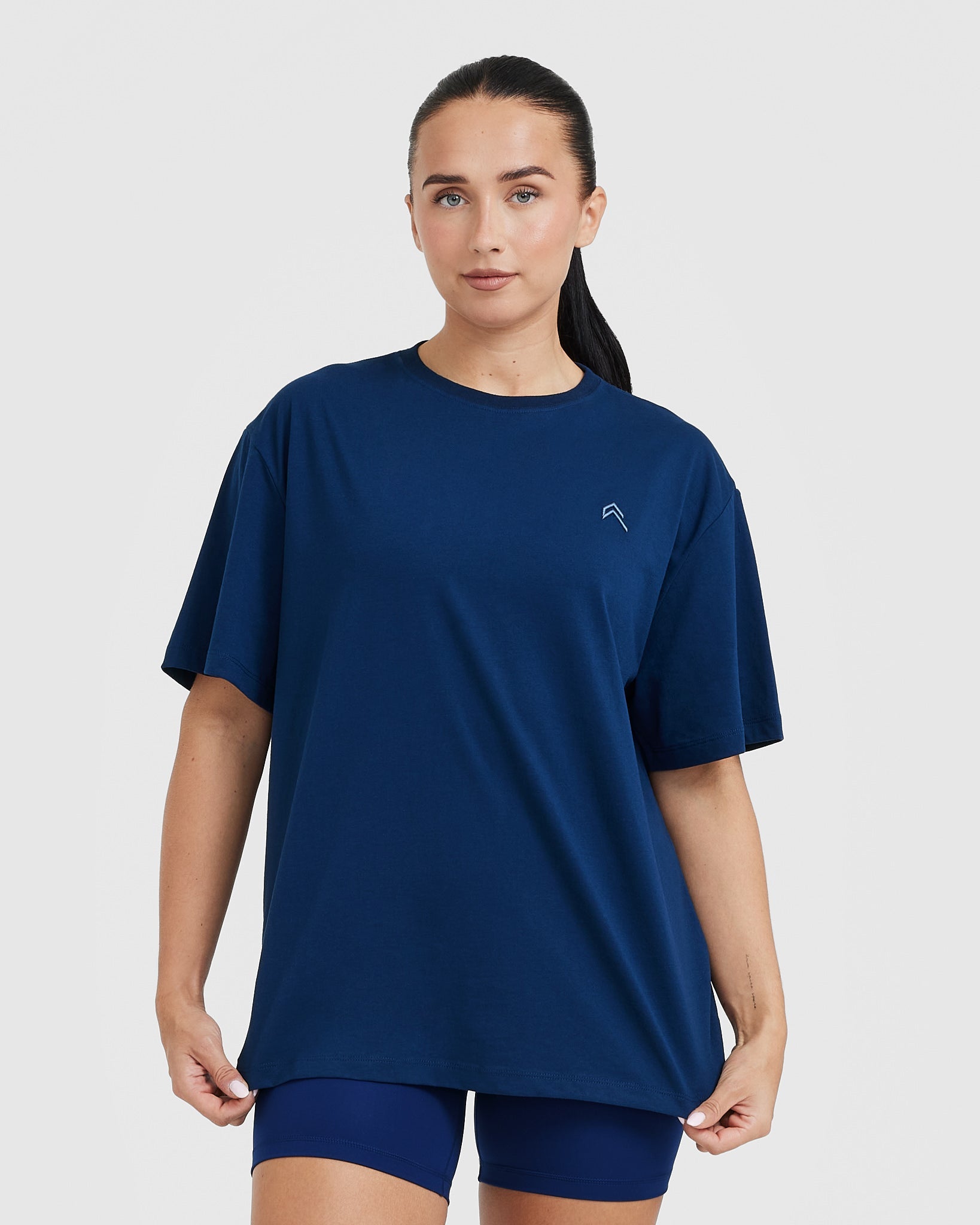 Oversized Blue T-Shirt - Midnight - Women's | Oner Active UK