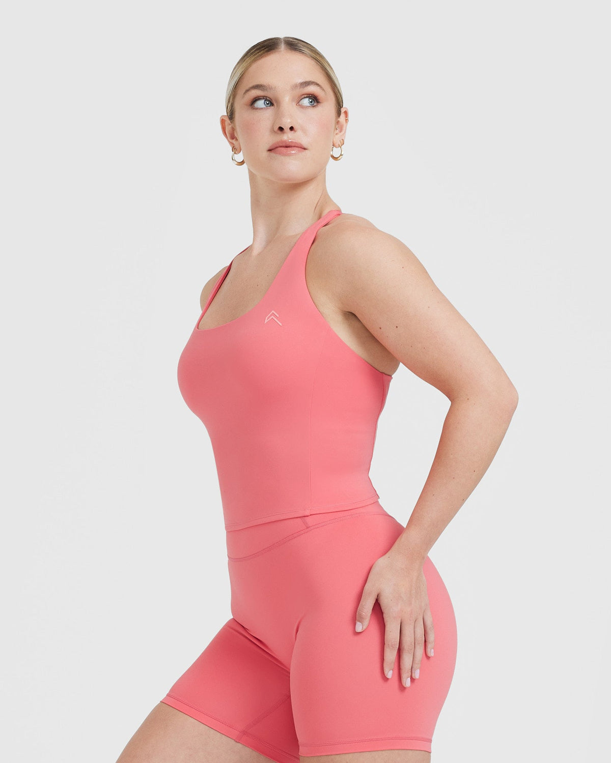 Pink Square Neck Top Women's - Amplify Pink | Oner Active UK