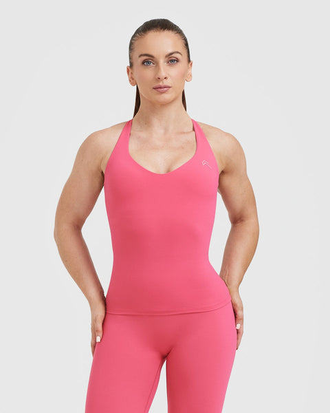 Workout Tops with Built-in-Bra - Pink | Oner Active UK